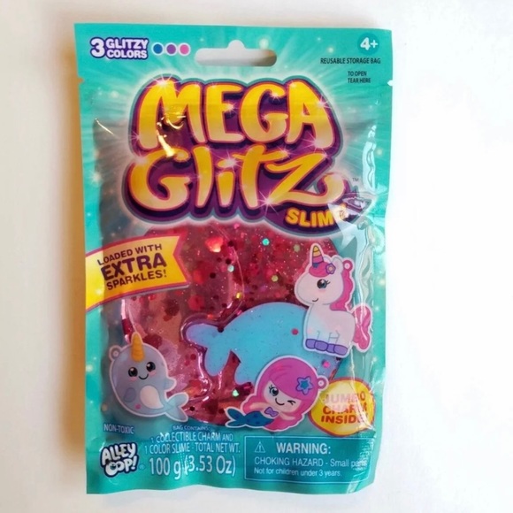Mega Glitz | Accessories | Mega Glitz Slime With Extra Sparkles Jumbo Charm | Poshmark